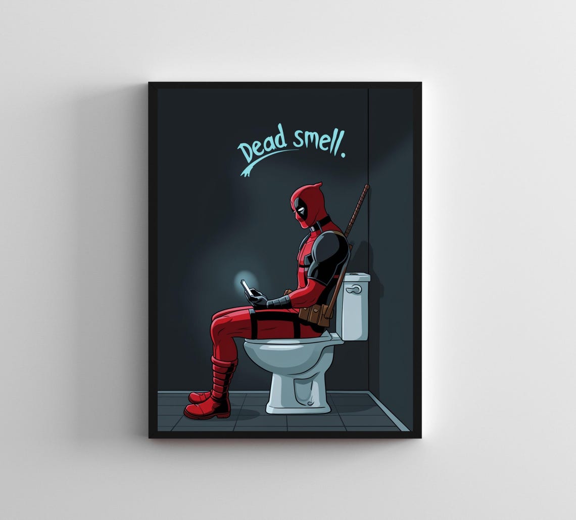 Creative SERIES #54, Superhero Art Work, Superhero Wall Art, Deadpool ...