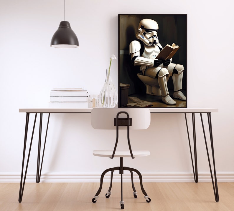Creative SERIES #48, Starwars Wall Poster, Starwars Painting, Storm ...