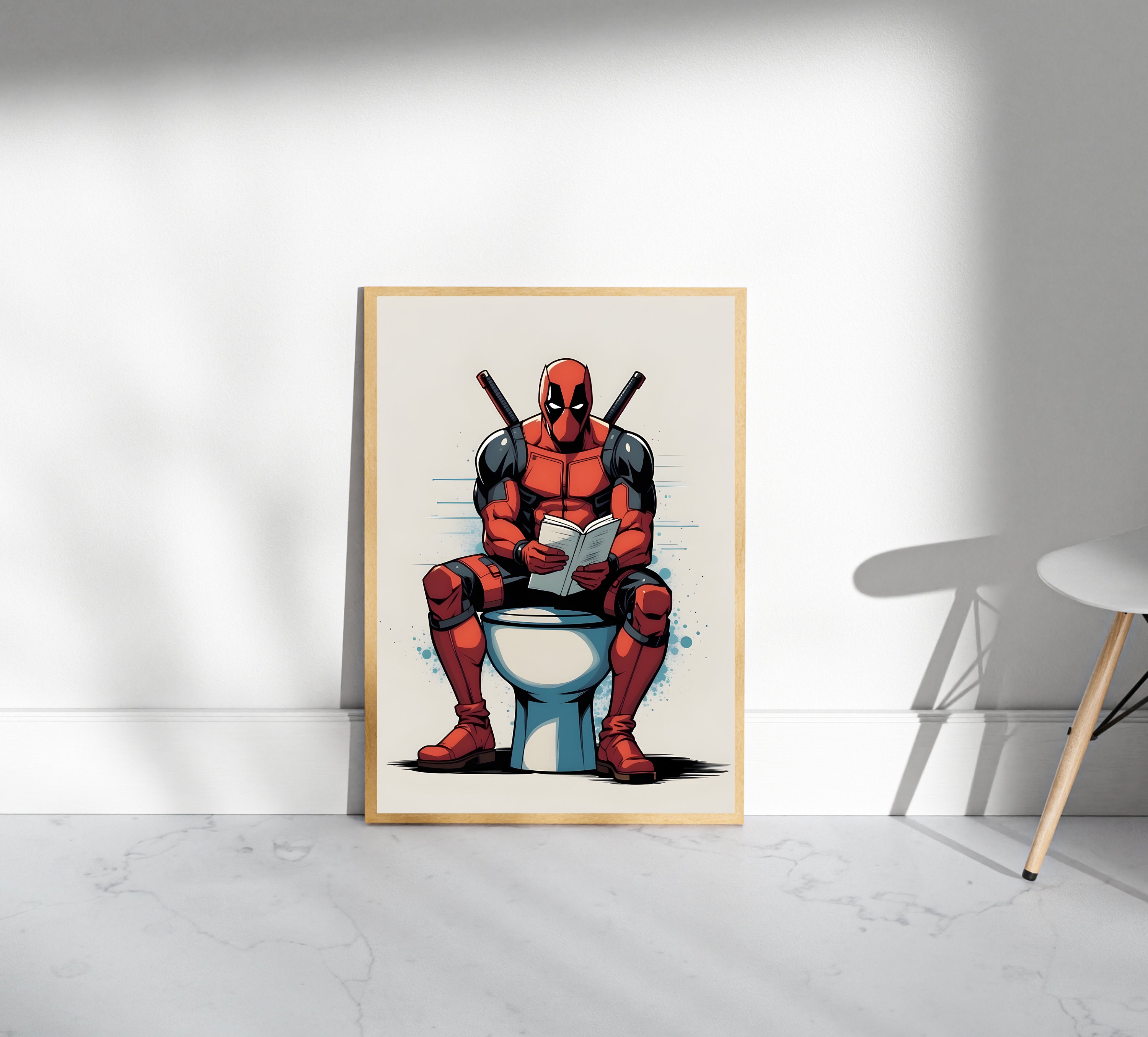 Creative SERIES #14, Superhero Art Work, Superhero Wall Art, Deadpool ...
