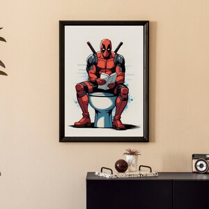 Creative SERIES #14, Superhero Art Work, Superhero Wall Art, Deadpool ...