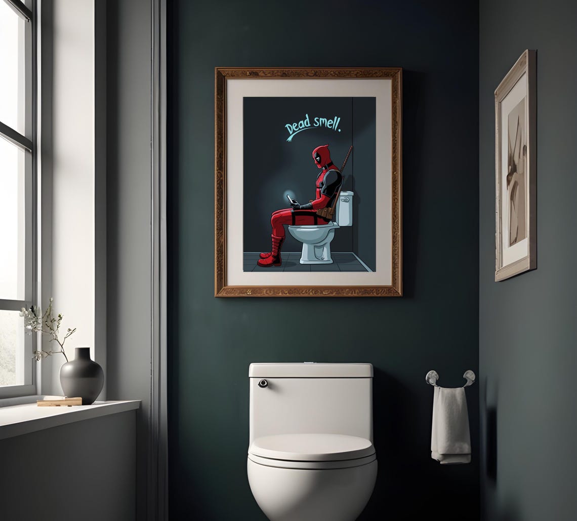 Creative SERIES #54, Superhero Art Work, Superhero Wall Art, Deadpool ...