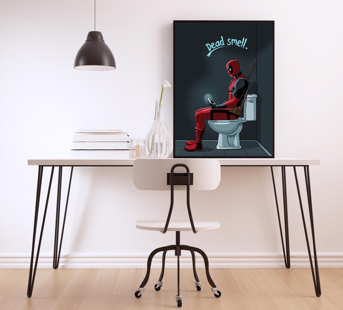 Creative SERIES #54, Superhero Art Work, Superhero Wall Art, Deadpool ...