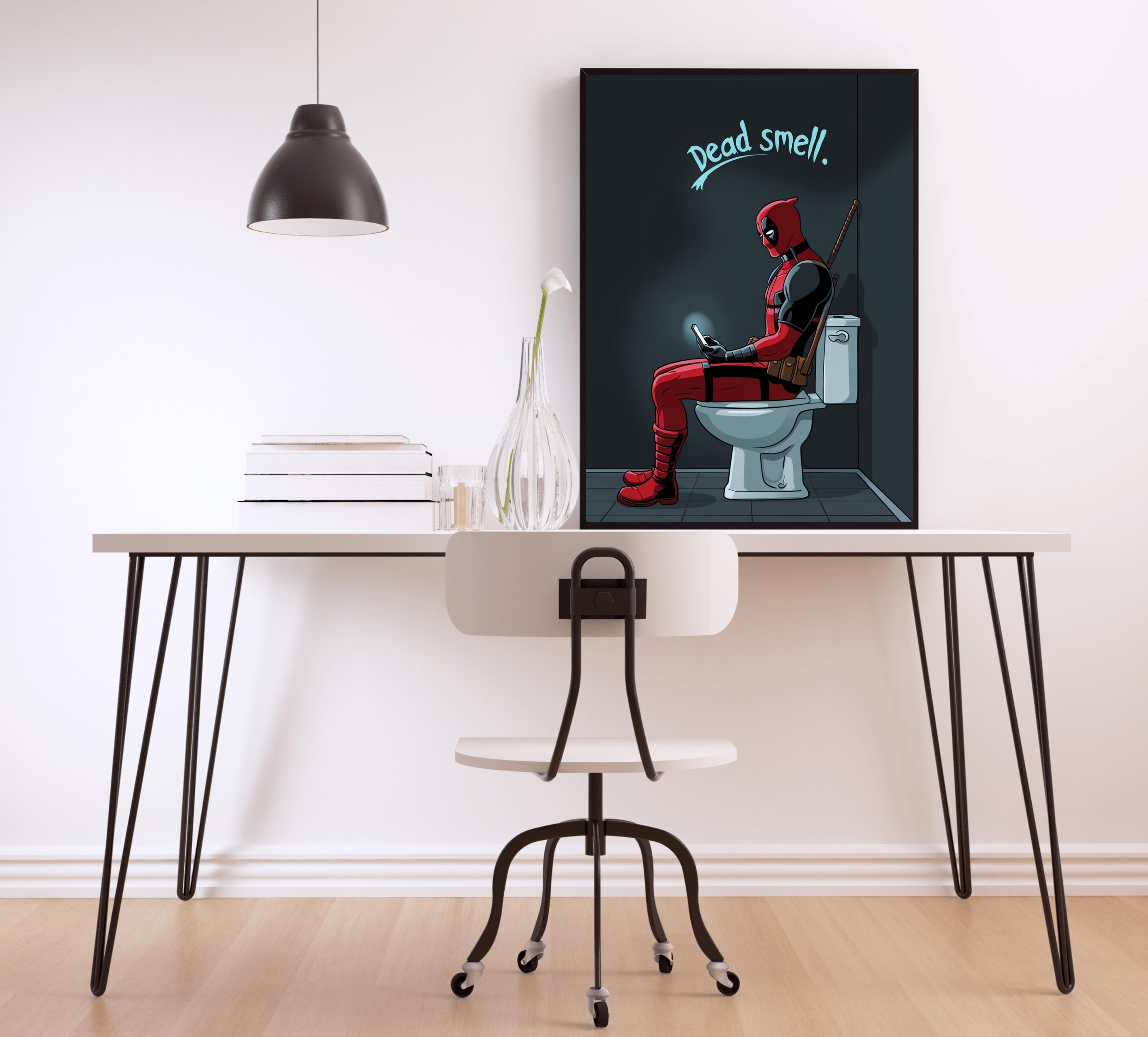 Creative SERIES #54, Superhero Art Work, Superhero Wall Art, Deadpool ...