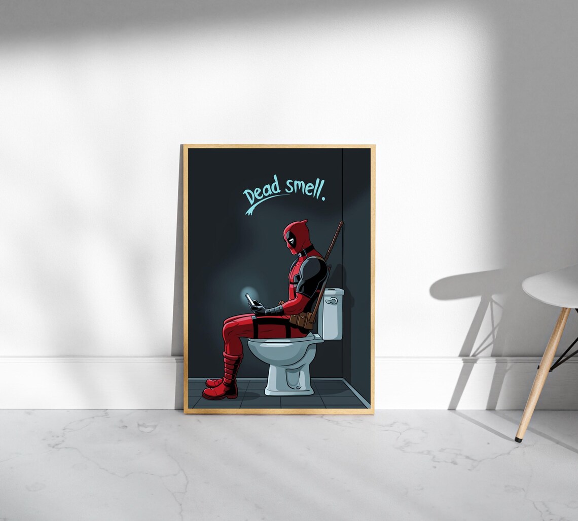 Creative SERIES #54, Superhero Art Work, Superhero Wall Art, Deadpool ...