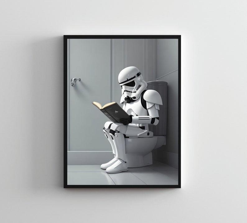 Creative SERIES #03, Starwars Wall Poster, Starwars Painting, Storm ...