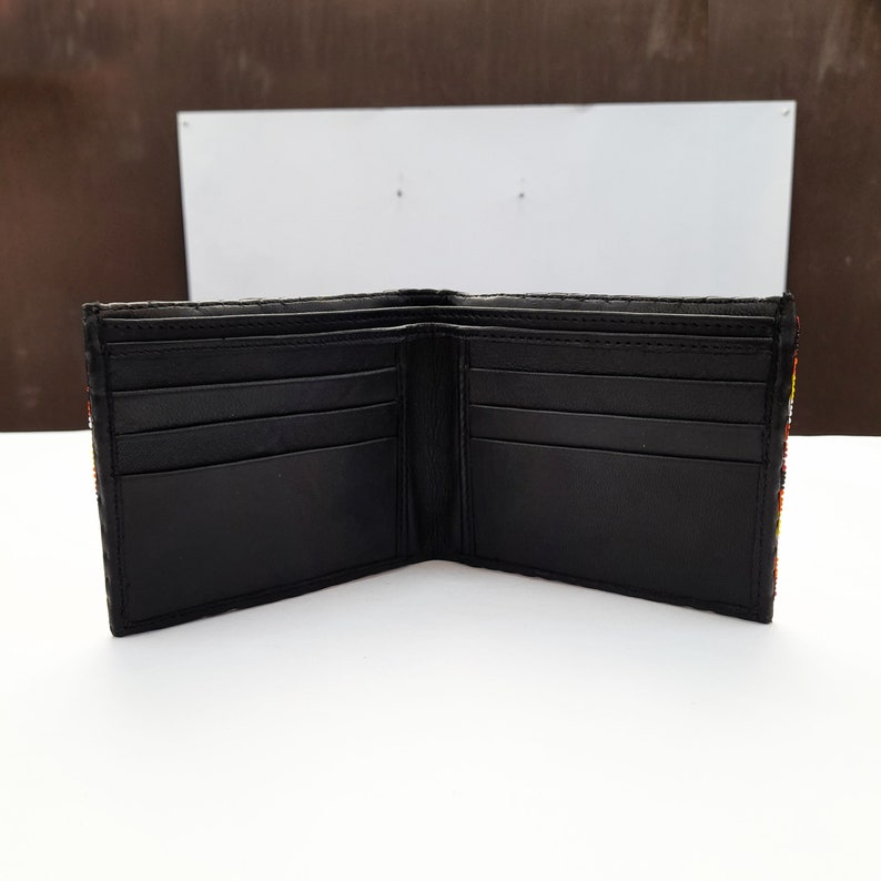 Handmade Native American Style Beaded Genuine Leather Wallet - Etsy