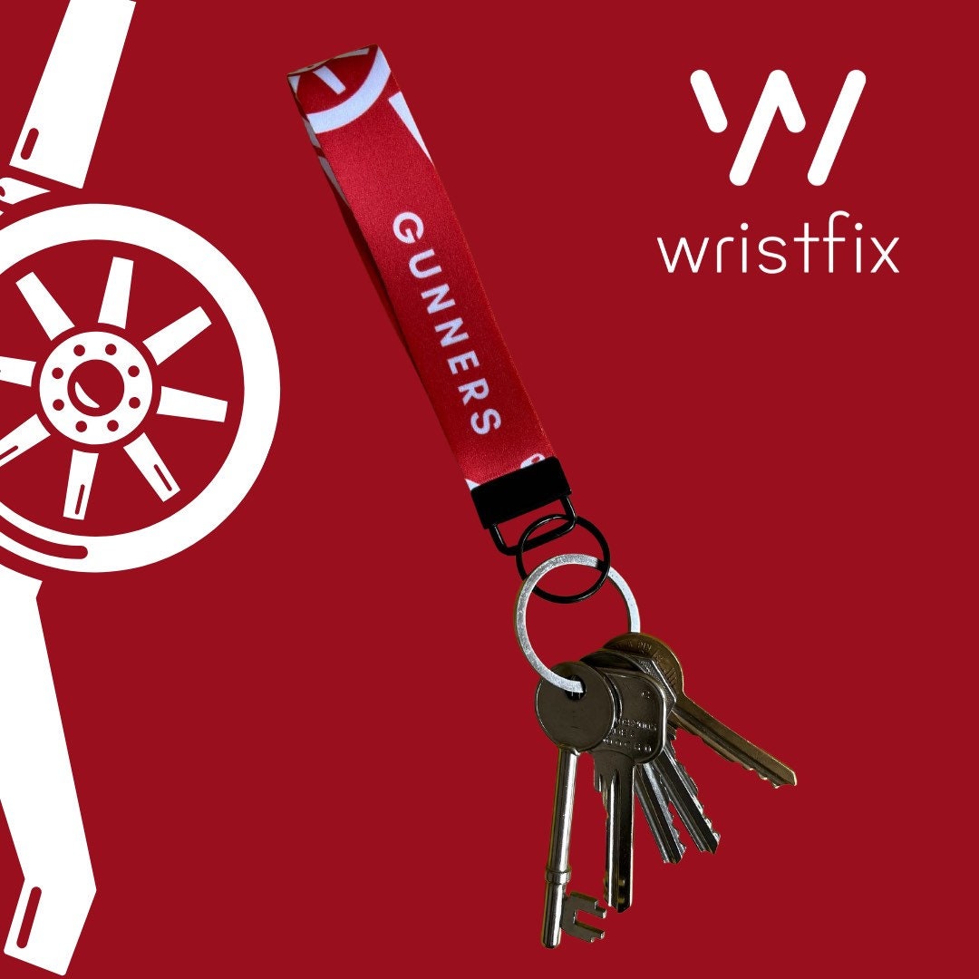 Arsenal FC (gunners) Wristlet - Key Ring - Key Chain - Bag Charm - Etsy
