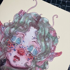 Alien Fairy 8x10” Art Print | Fairycore Cottagecore Aesthetic Wall Art ...