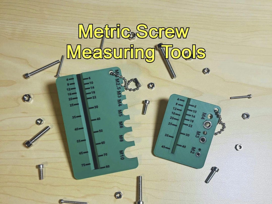 Metric Screw Sorting Gauge Set for Quick Screw ID - M2-M10 - 3D Print ...