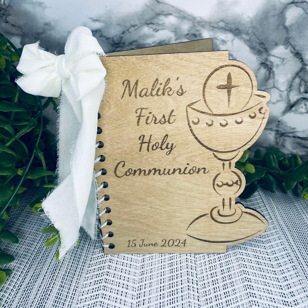 Personalized First Holy Communion Card, Custom Keepsake Gift for First ...