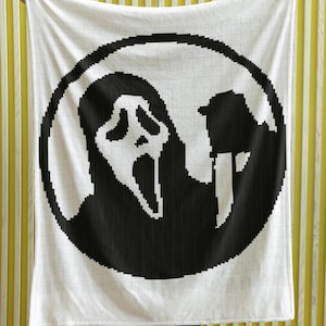 Ghostface Throw Blanket Pattern | Crochet Knitting Cross Stitch ...