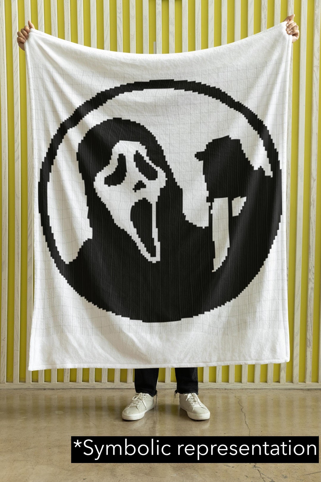 Ghost Face Graph Pattern Crochet Blanket Pattern Knitting Pattern ...