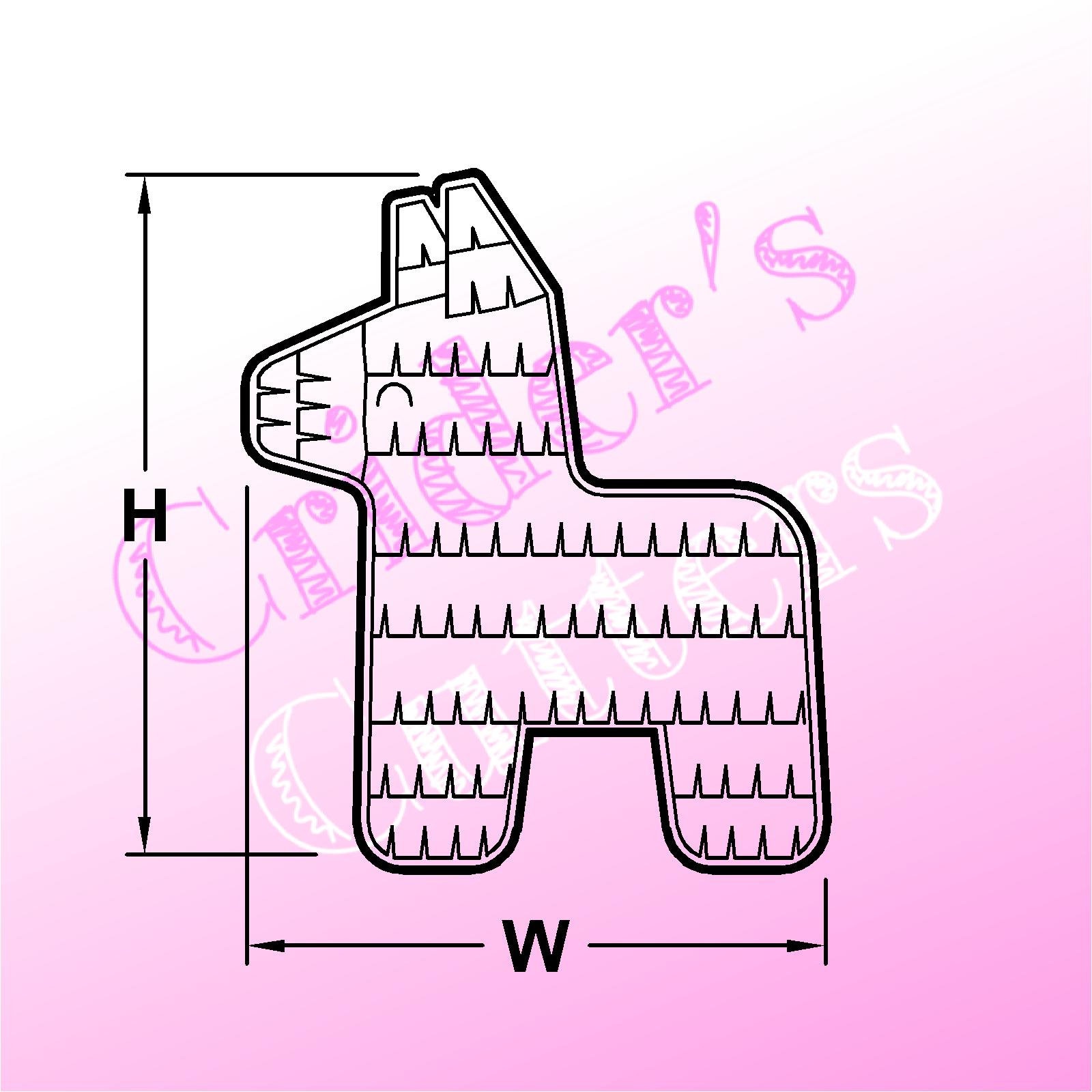 Piñata Donkey Cookie Cutter - Etsy