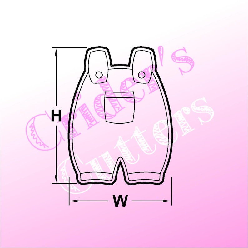Baby Overalls Cookie Cutter - Etsy
