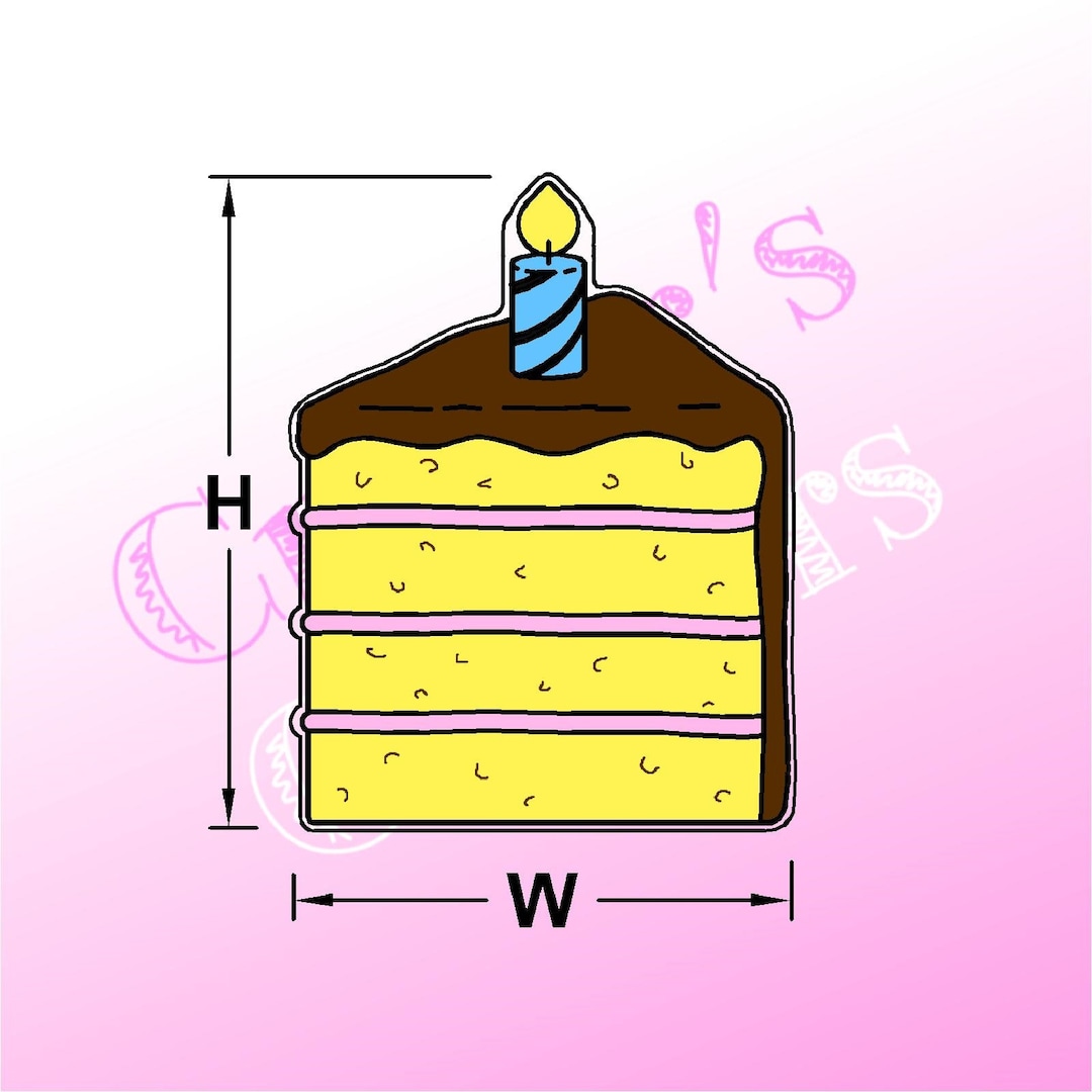Comic Cake Slice #2 Cookie Cutter - Etsy