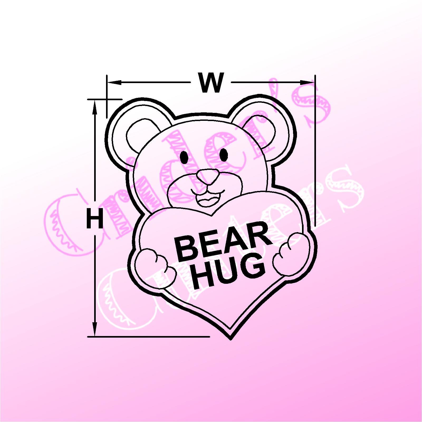 Bear Hug Heart Cookie Cutter - Etsy