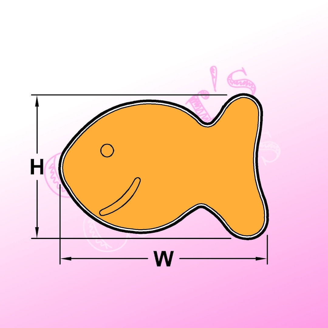 Goldfish Cracker Cookie Cutter - Etsy