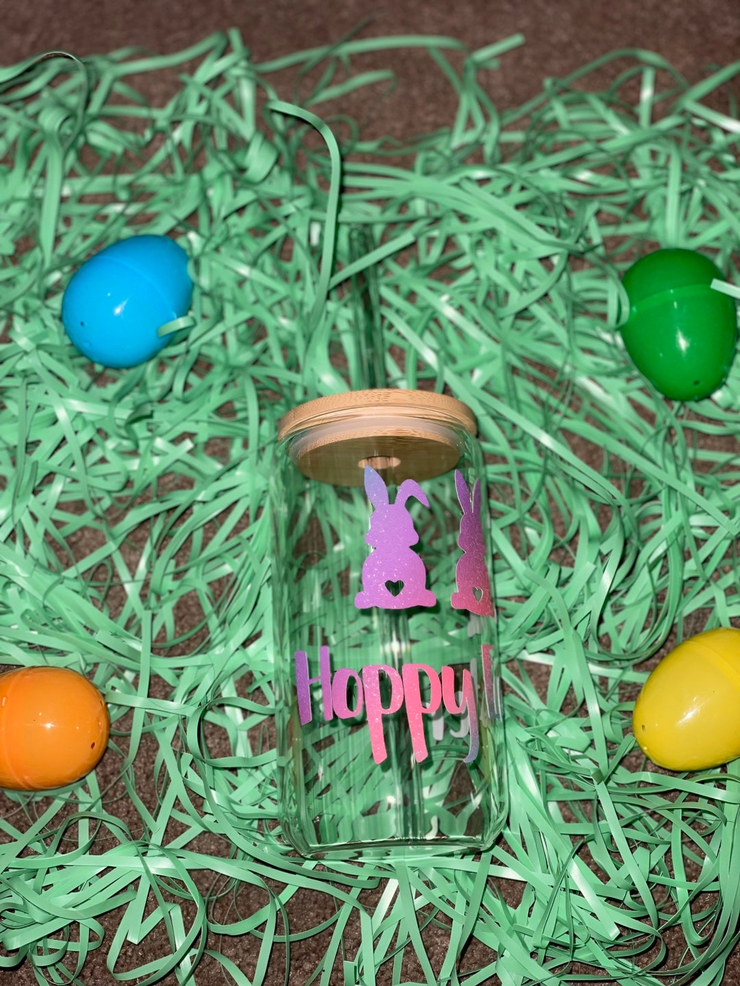 Hoppy Easter Beer Glass | Easter Glass Cup | Beer Glass Cup - Etsy