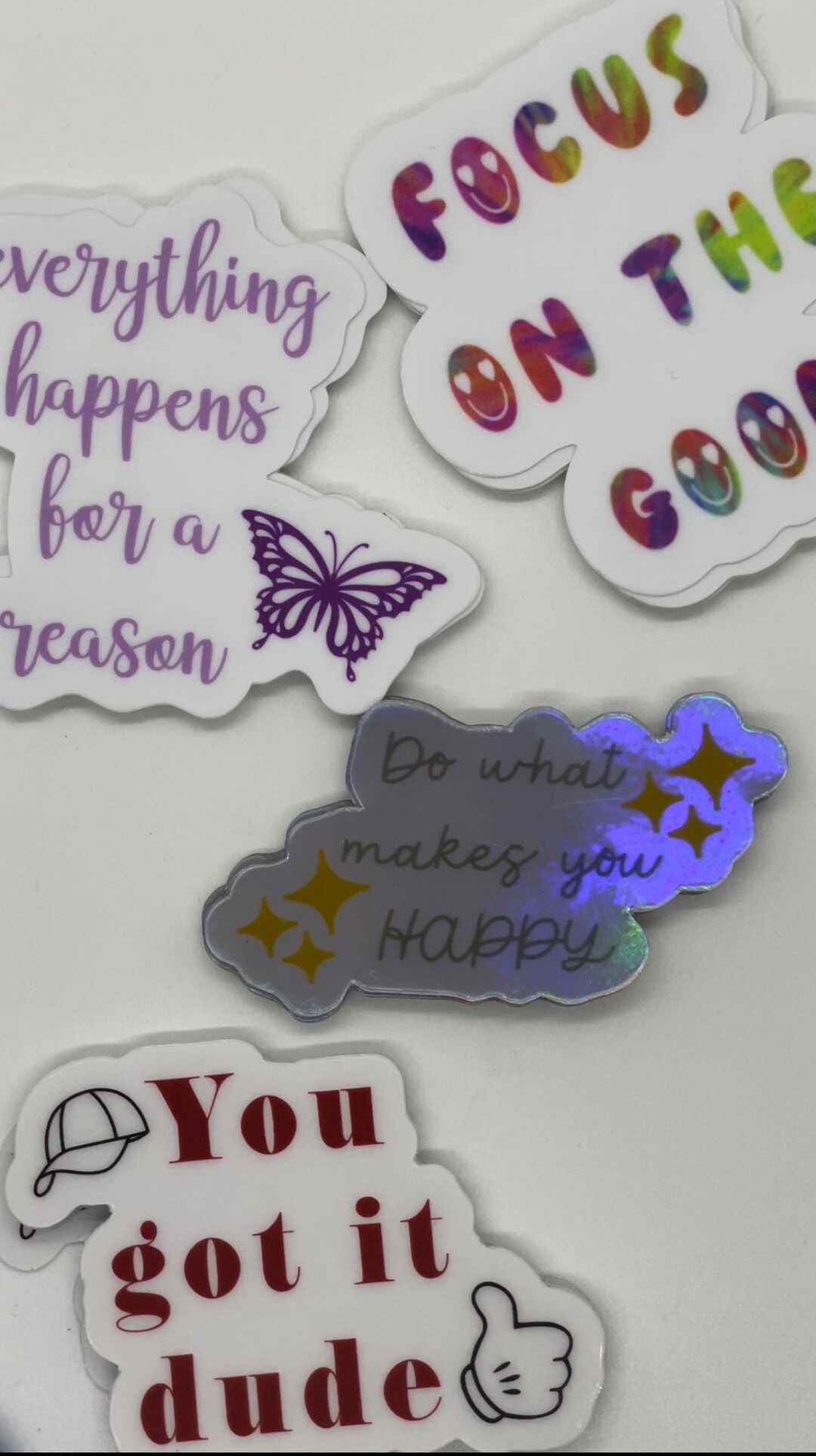 Positive Quote Stickers Positive Affirmations Stickers Clear Stickers ...