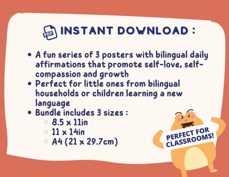 Spanish Classroom Decor, Affirmation Posters for Toddlers, Preschool ...