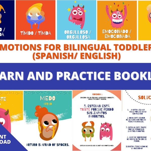 Spanish Emotion Wheel - Etsy