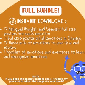 Emotion Feelings Learning Book, Flashcards for Bilingual Spanish ...