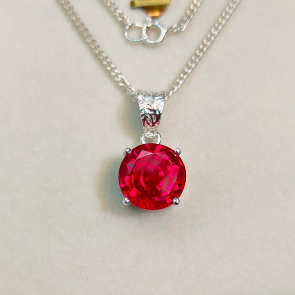 Ruby Pendant - Etsy