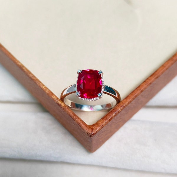 Red Ruby Ring - Etsy