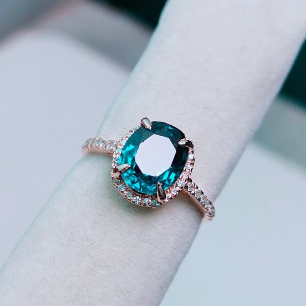 Teal Sapphire Ring - Etsy