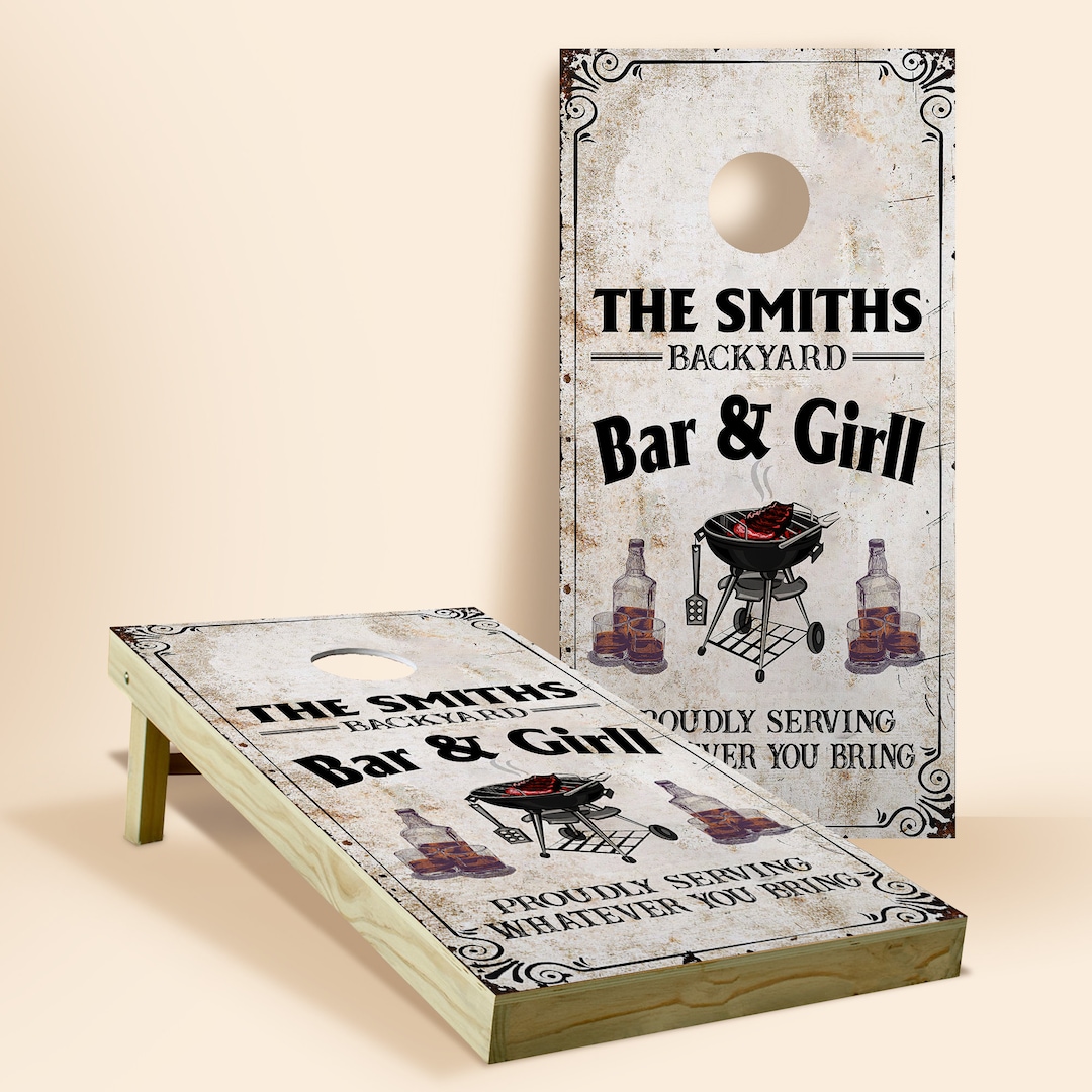 Custom Cornhole Board Wraps | Personalized Cornhole Decals | Funny ...