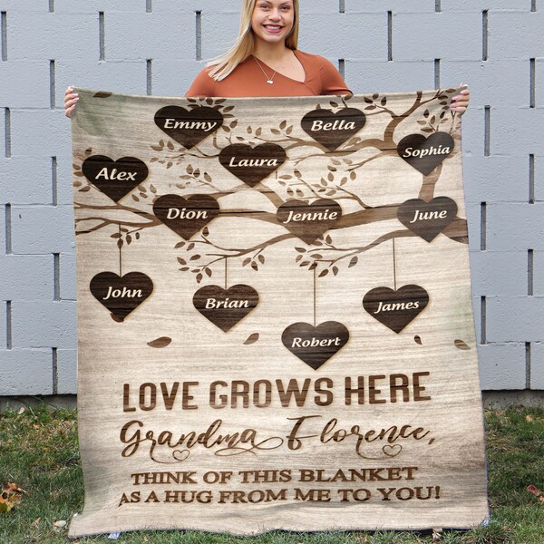 Family Tree Blanket - Etsy