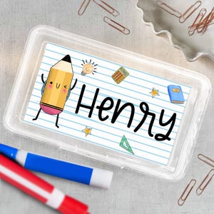 Personalized Pencil Box for Kids, Pencil Name School Supplies Gift for ...