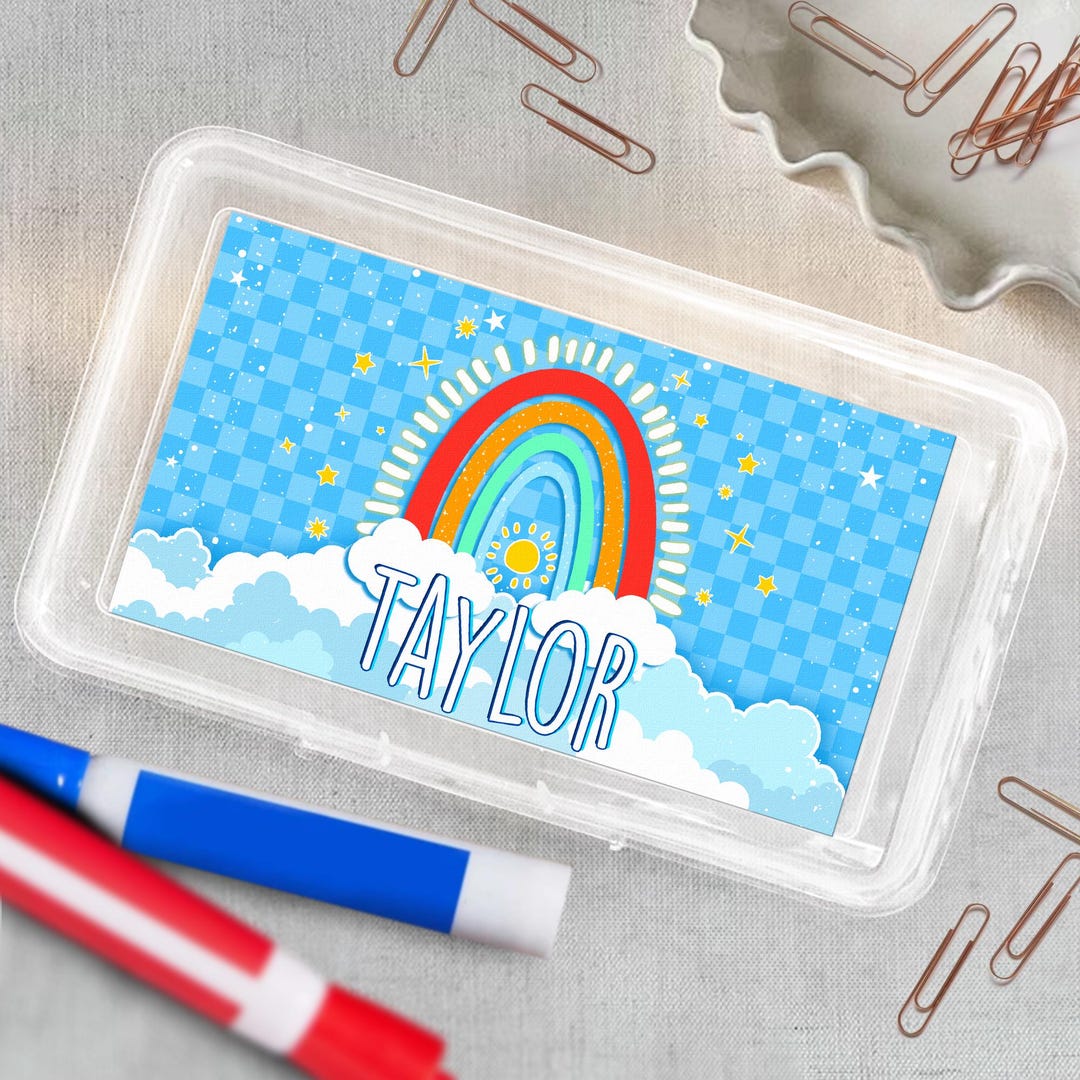 Personalized Pencil Box Gift for Kids, Custom School Supplies With Name ...