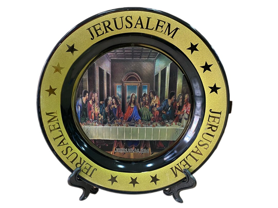 The Last Supper Ceramic Plate , Home Decor From Jerusalem Holy Land 3 ...