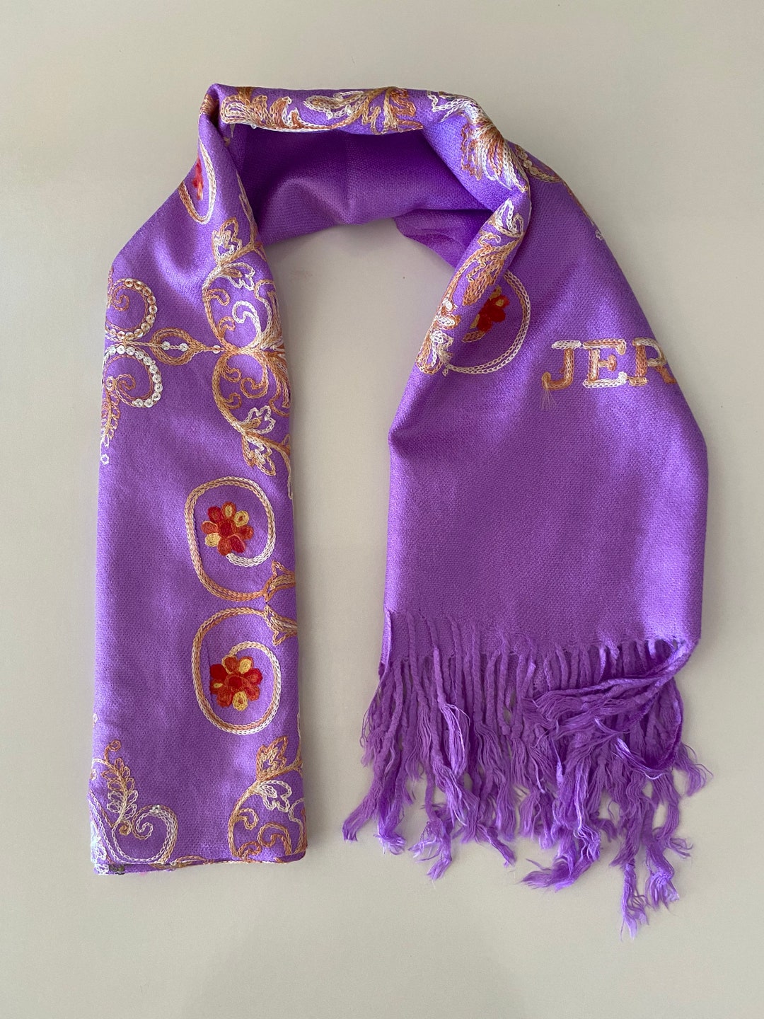 JERUSALEM Scarf | Israeli Scarf | Holy Land Scarf , 100% Pure Cashmere ...