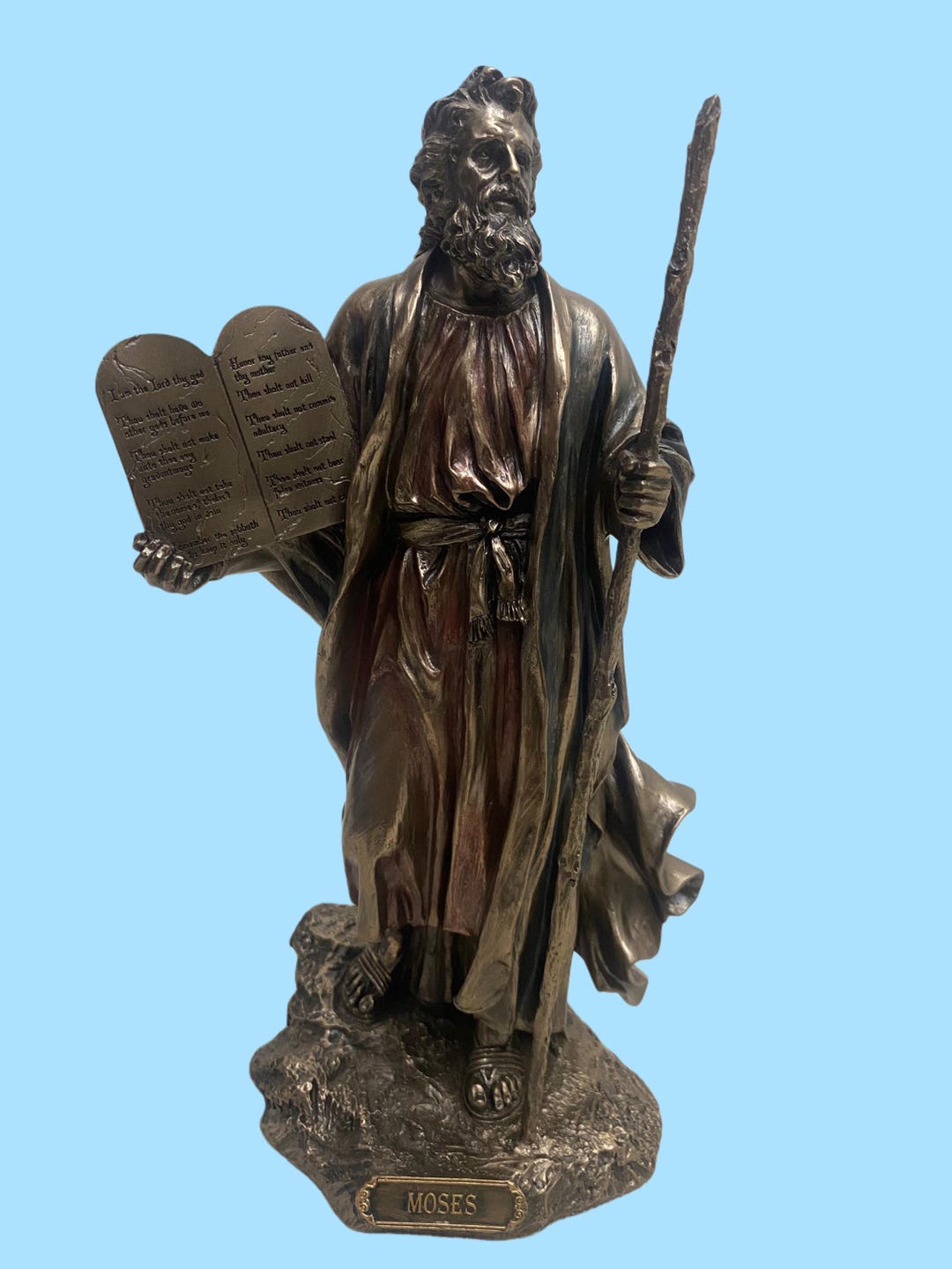 Moses Holding the 10 Commandments Statue، Veronese Design, Very High ...