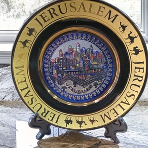 Jerusalem Old City Ceramic Plate , Home Decor From the Holy Land (3 ...