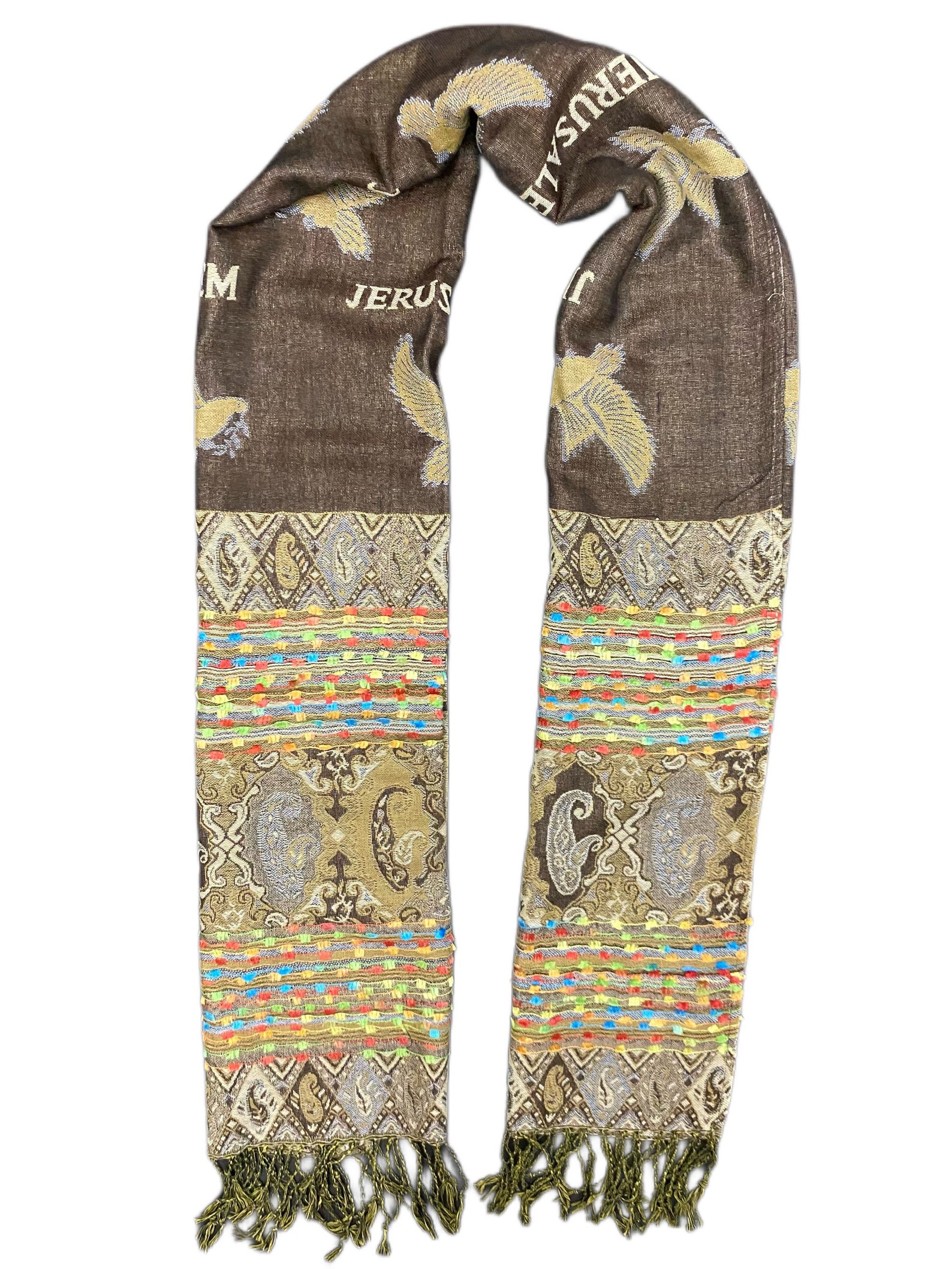 JERUSALEM Scarf Israeli Scarf Holy Land Scarf 100% Pure - Etsy
