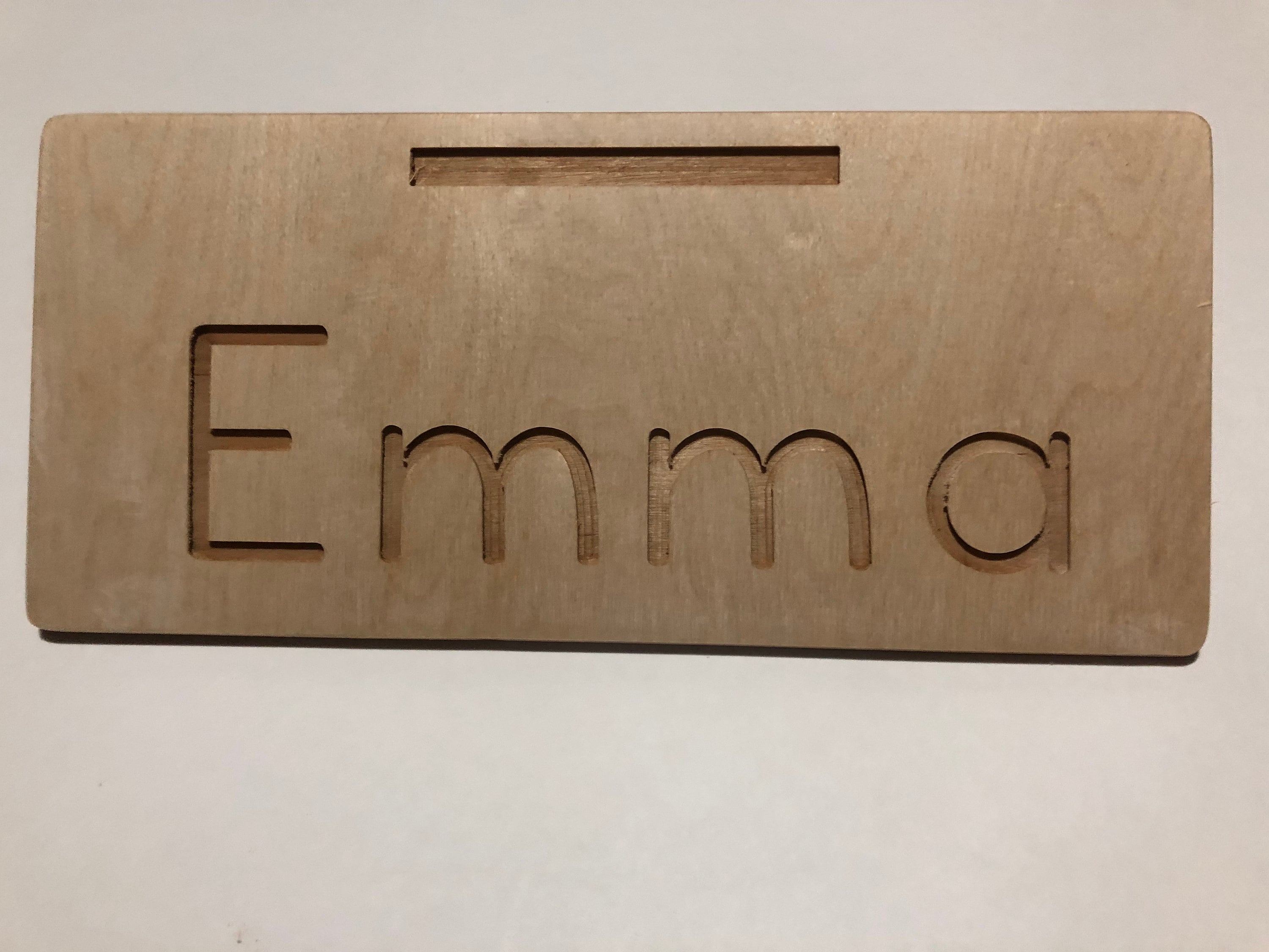 Personalized Wood Name Board for Learning and Home Schooling, Custom ...