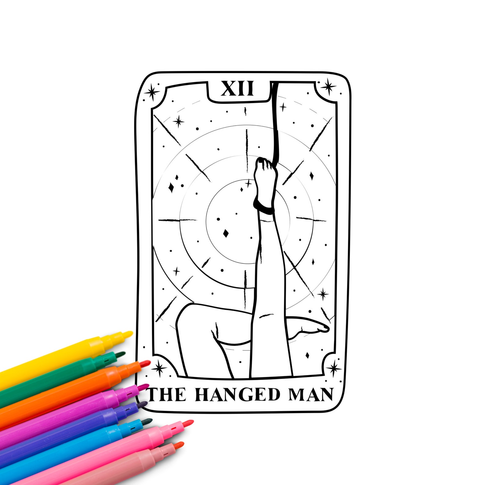 Tarot Card Coloring Pages Digital Download Coloring Sheets - Etsy