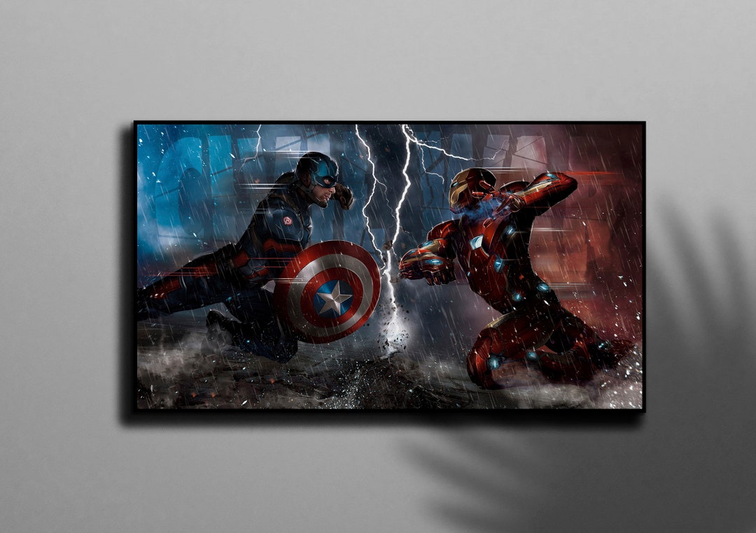 Captain America Civil War Wall Hanging Poster - Etsy