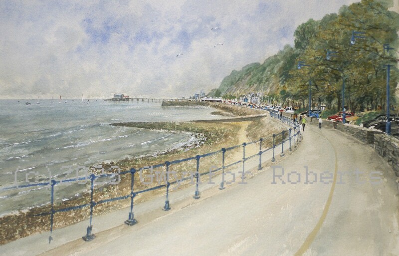 The Mumbles, Swansea. Coastal Paintings of Wales. Welsh Artist Gwynfor ...