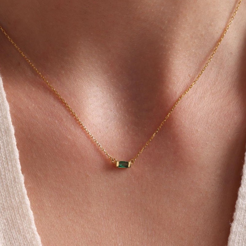 June Birthstone Necklace - Etsy