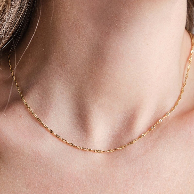 Gold Chain Necklace - Etsy