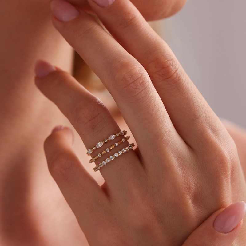 Crystal Rings Stacks - Etsy