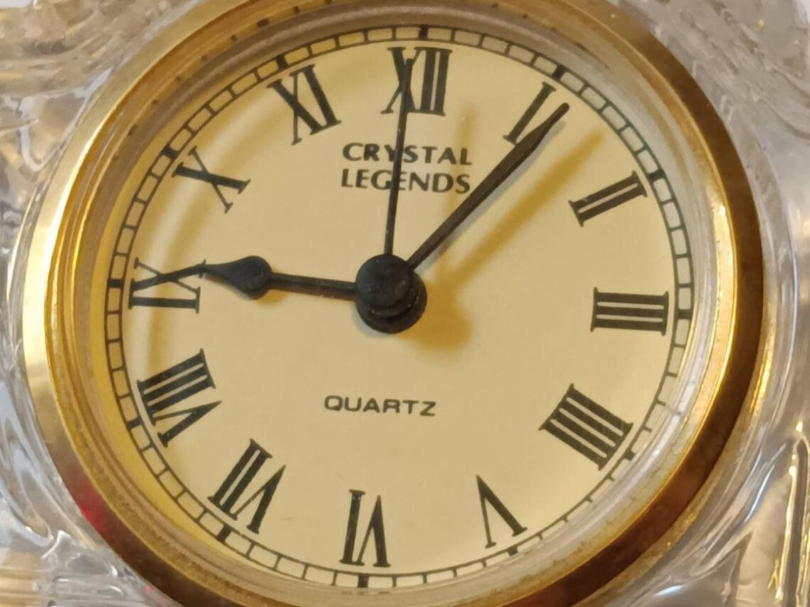 Crystal Legends Quartz Clock by Godinger - Etsy