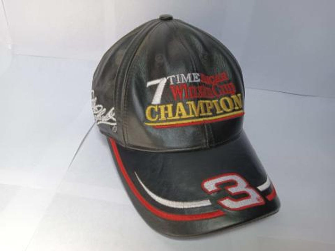Dale Earnhardt 7 Time Champion Leather Cap - Etsy