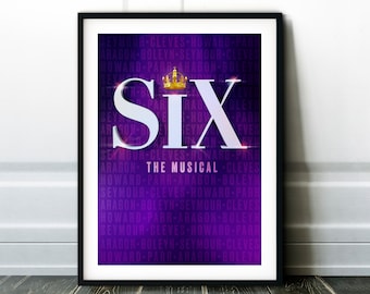Six Musical Wall Poster - Etsy