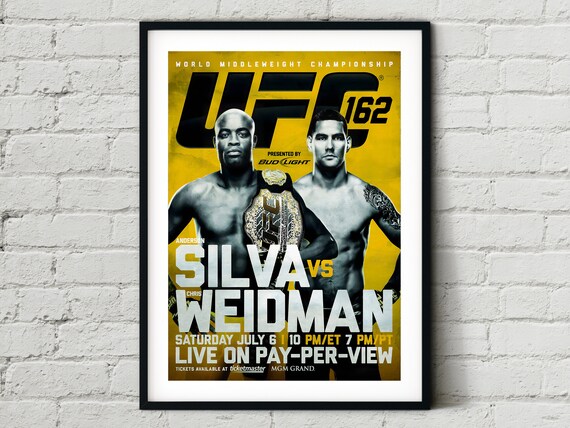 Anderson Silva Vs Chris Weidman Poster