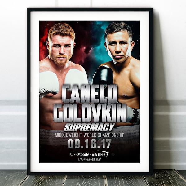 Canelo Poster Vs Ggg - Etsy